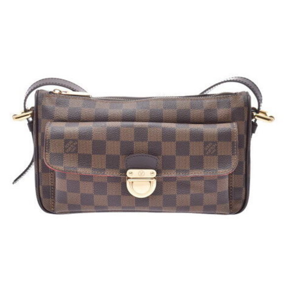 Louis Vuitton | Bags | Louis Vuitton Damier Ravello Gm Brown Leather ...